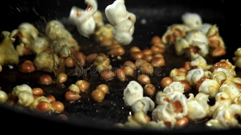 Popcorn Explodes in the Pan. Filmed on a High-speed Camera at 1000 Fps ...
