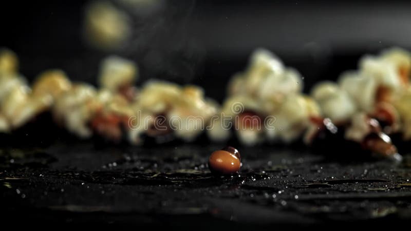 Popcorn Explodes in the Pan. Filmed on a High-speed Camera at 1000 Fps ...