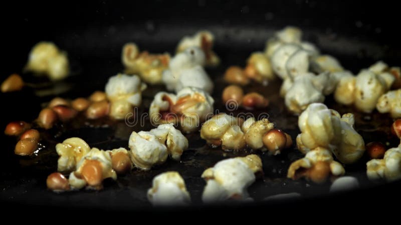 Popcorn Explodes in the Pan. Filmed on a High-speed Camera at 1000 Fps ...