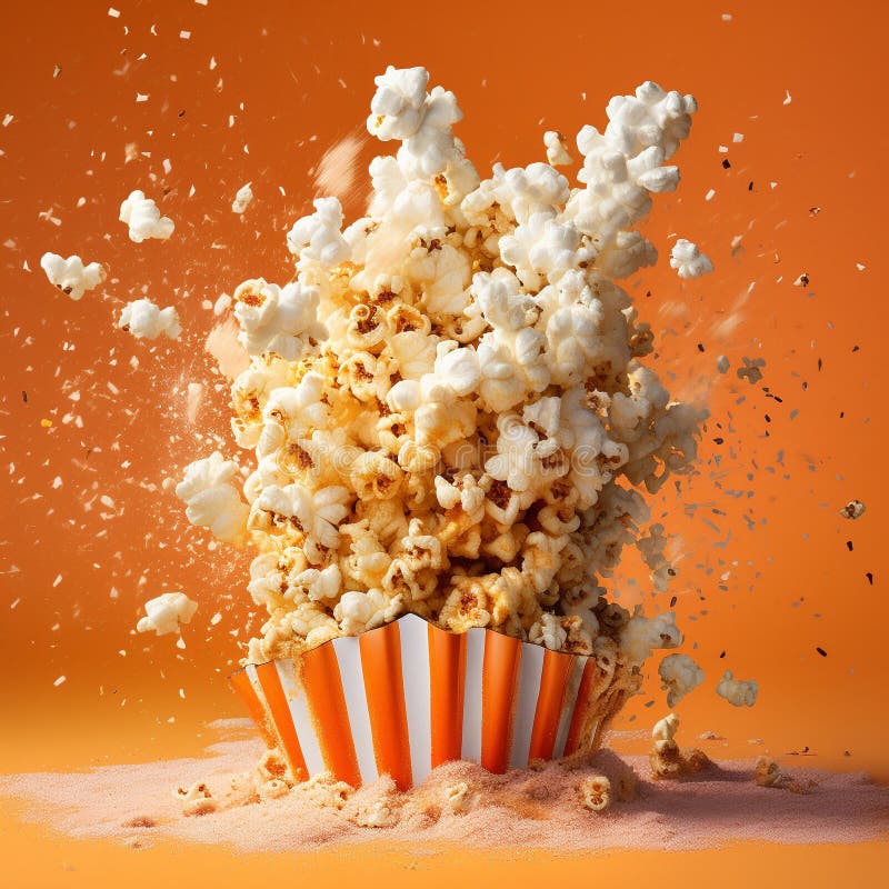 Popcorn Exploding Stock Illustrations – 539 Popcorn Exploding Stock ...