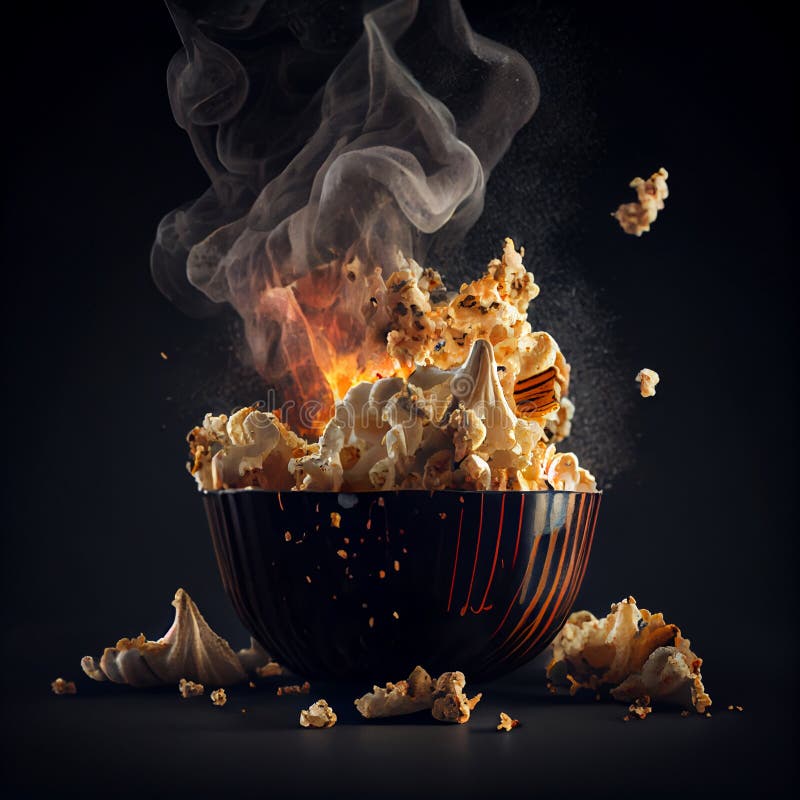 Popcorn Exploding Stock Illustrations – 126 Popcorn Exploding Stock ...