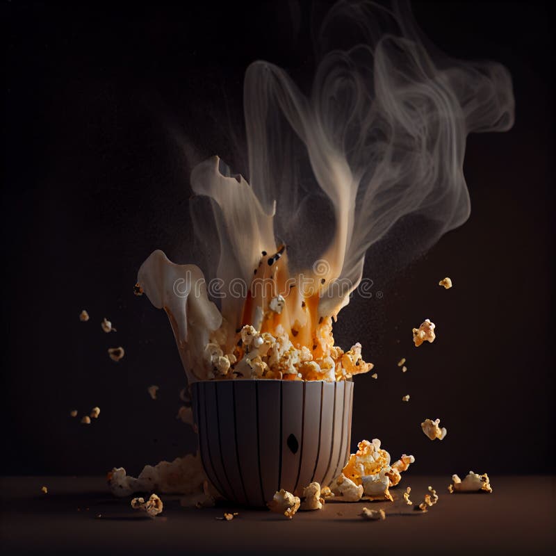 Popcorn Exploding Stock Illustrations – 111 Popcorn Exploding Stock ...