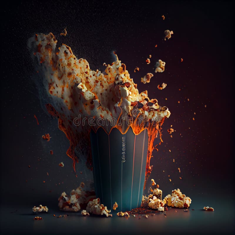 Popcorn Exploding Stock Illustrations – 111 Popcorn Exploding Stock ...