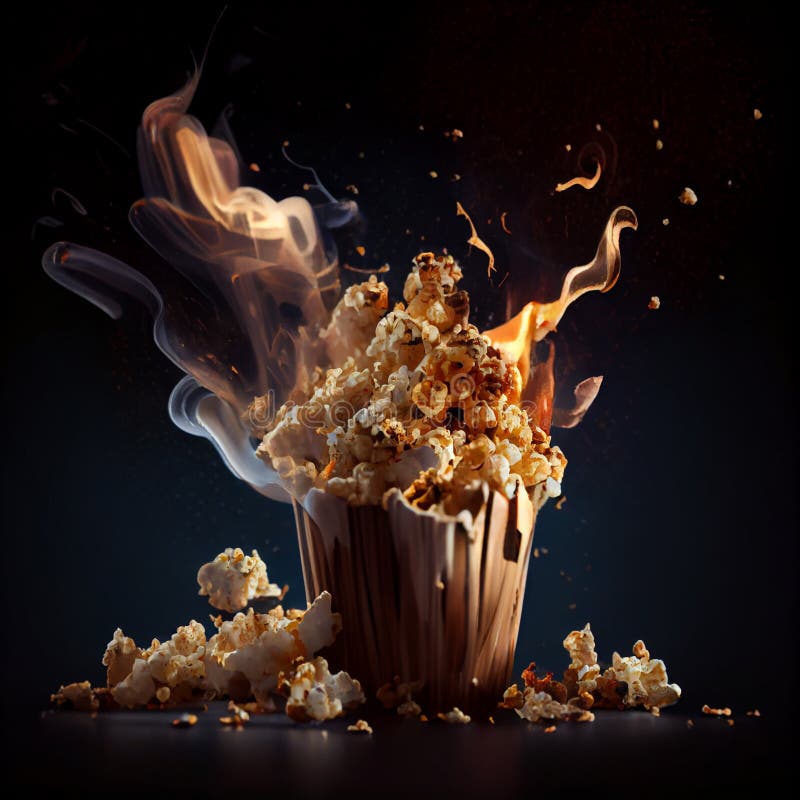 Popcorn Exploding Stock Illustrations – 111 Popcorn Exploding Stock ...