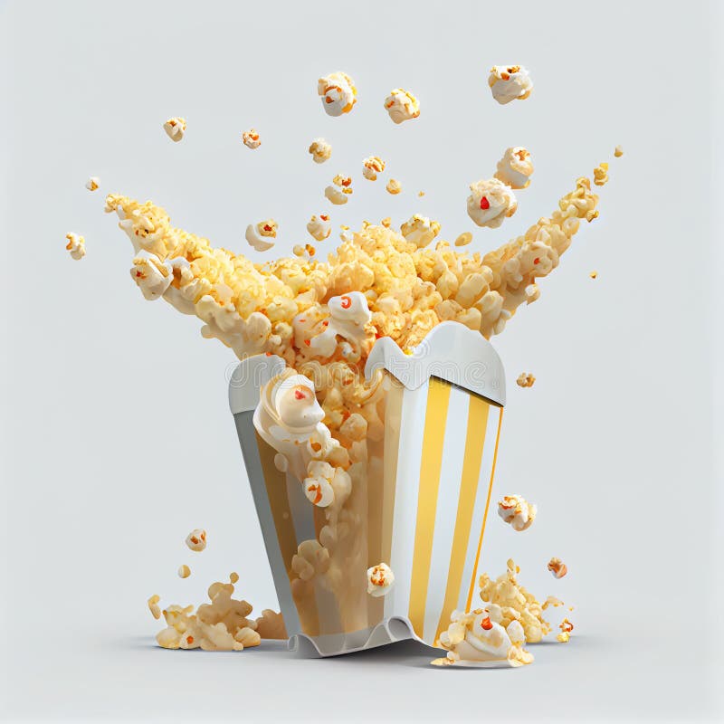 Popcorn Exploding Stock Illustrations – 131 Popcorn Exploding Stock ...