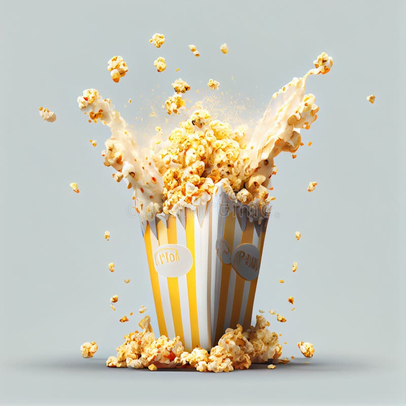 Popcorn Exploding Stock Illustrations – 131 Popcorn Exploding Stock ...