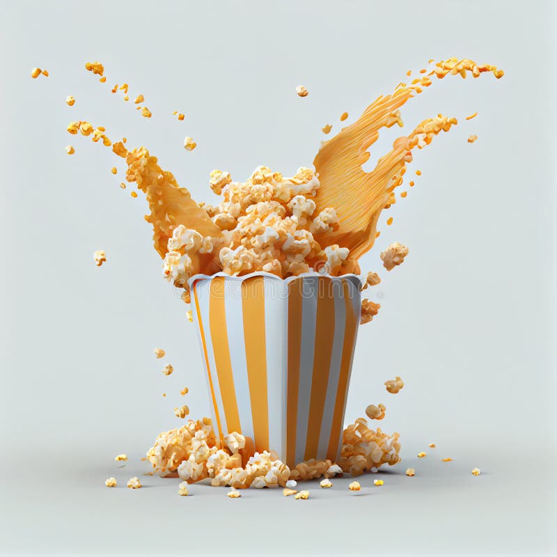 Popcorn Exploding Stock Illustrations – 131 Popcorn Exploding Stock ...