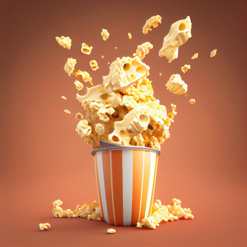 Popcorn Exploding Stock Illustrations – 131 Popcorn Exploding Stock ...