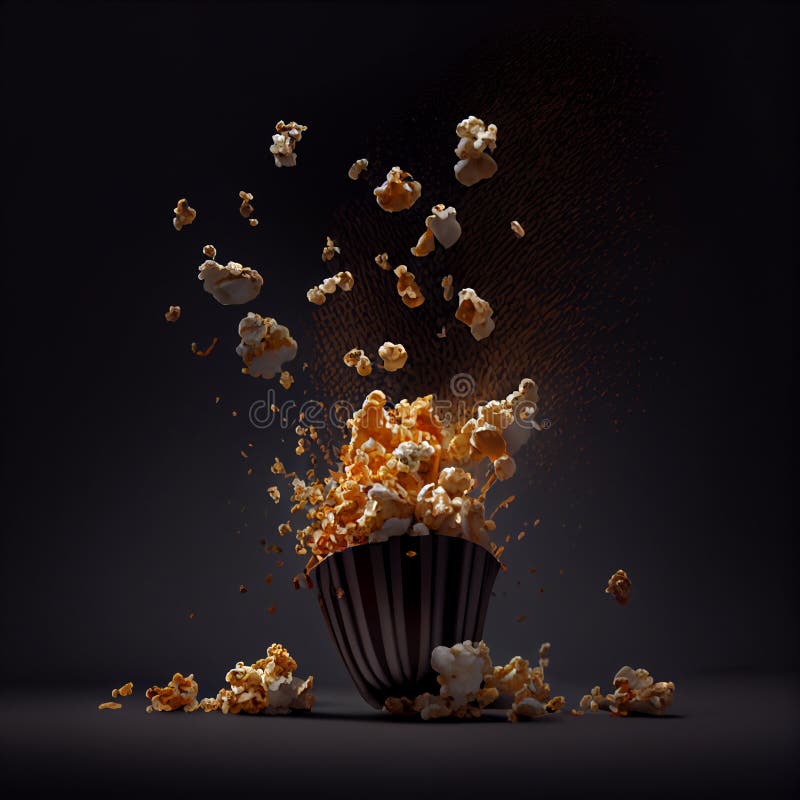 Popcorn Exploding Stock Illustrations – 131 Popcorn Exploding Stock ...