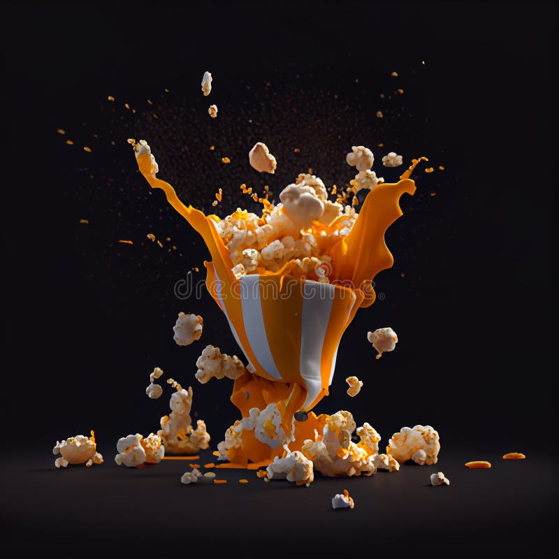 Popcorn Exploding Stock Illustrations – 131 Popcorn Exploding Stock ...
