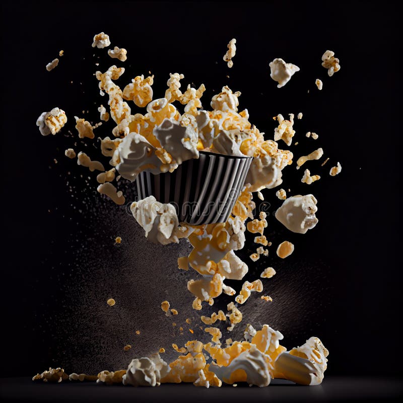 Popcorn Exploding Stock Illustrations – 131 Popcorn Exploding Stock ...