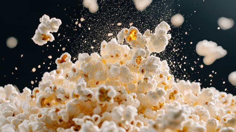 Popcorn Explosion, Generated Ai Image Stock Illustration - Illustration ...