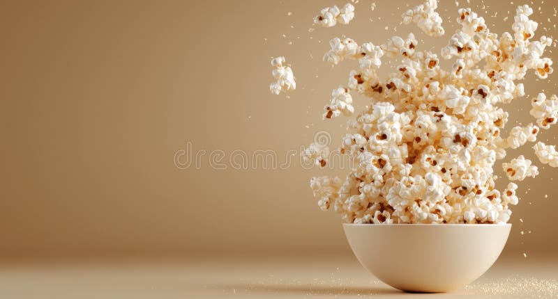 Popcorn Explosion, Generated Ai Image Stock Illustration - Illustration ...