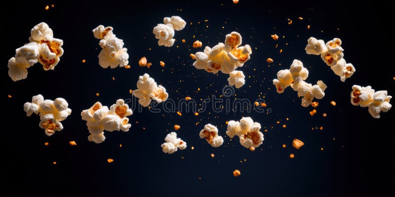 Popcorn Explosion, Generated Ai Image Stock Illustration - Illustration ...