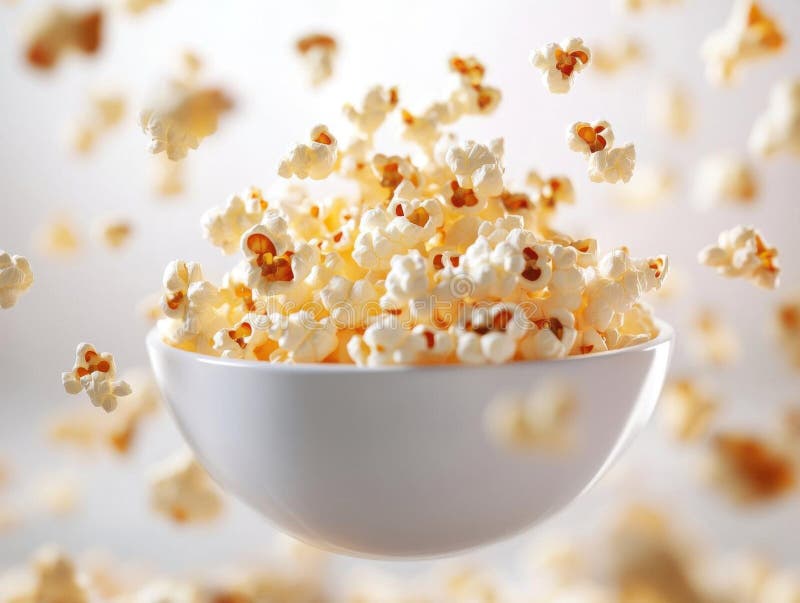 Popcorn Explosion, a Delicious and Fun Treat Stock Illustration ...
