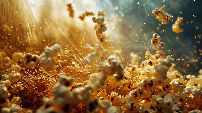 Popcorn Explosion Dramatic Lighting Stock Photos - Free & Royalty-Free ...