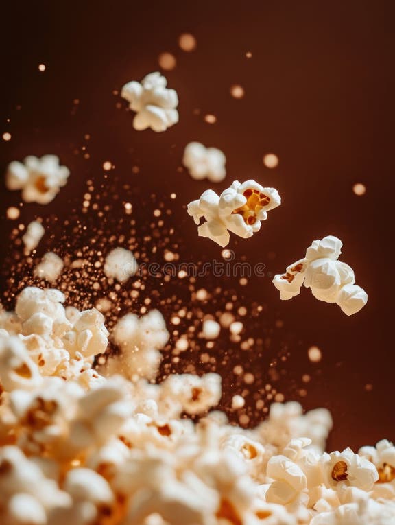 Popcorn Explosion Effect Highlighting Burst of Flavor in Motion for ...