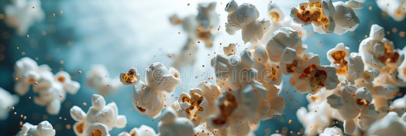 Popcorn Explosion, Flying Pop Corn, Cinema Concept, Copy Space Stock ...