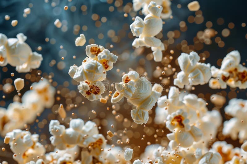 Popcorn Explosion, Flying Pop Corn, Cinema Concept, Copy Space Stock ...