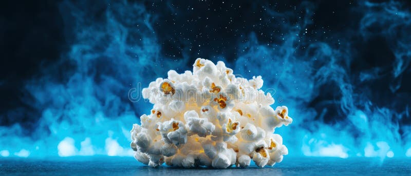 Popcorn Explosion, Generated Ai Image Stock Illustration - Illustration ...