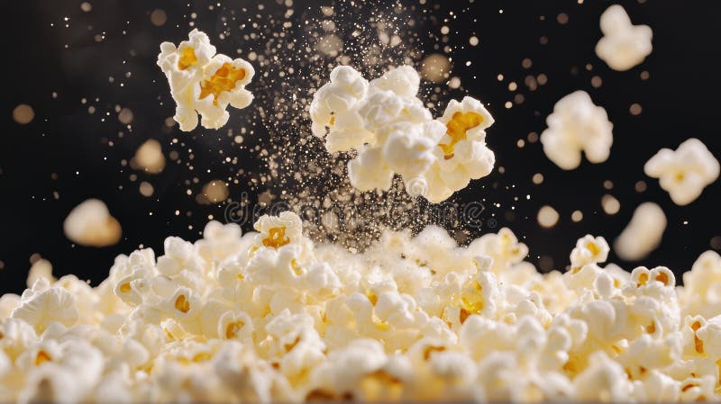 Popcorn Explosion, Generated Ai Image Stock Illustration - Illustration ...