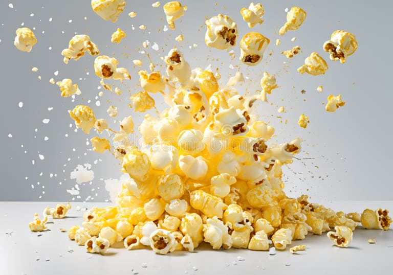 Popcorn explosion stock illustration. Illustration of popcornbox ...