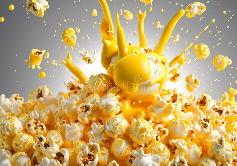 Popcorn explosion stock illustration. Illustration of cardboard - 304098446