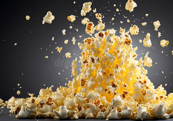 Popcorn explosion stock illustration. Illustration of popcornbox ...