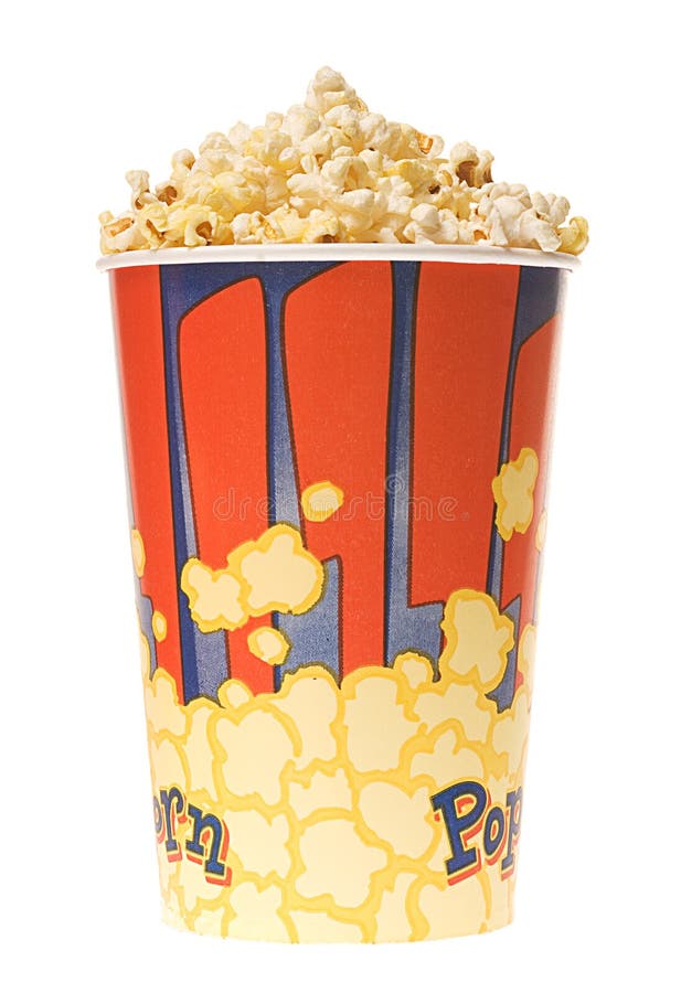 Popcorn stock image. Image of white, buttered, bucket - 18365025