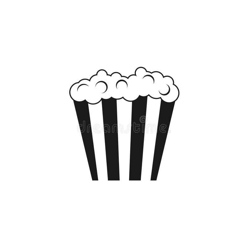 Popcorn icon design stock vector. Illustration of design - 142748351