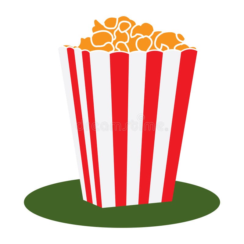 Popcorn icon design stock vector. Illustration of pictogram - 323785444
