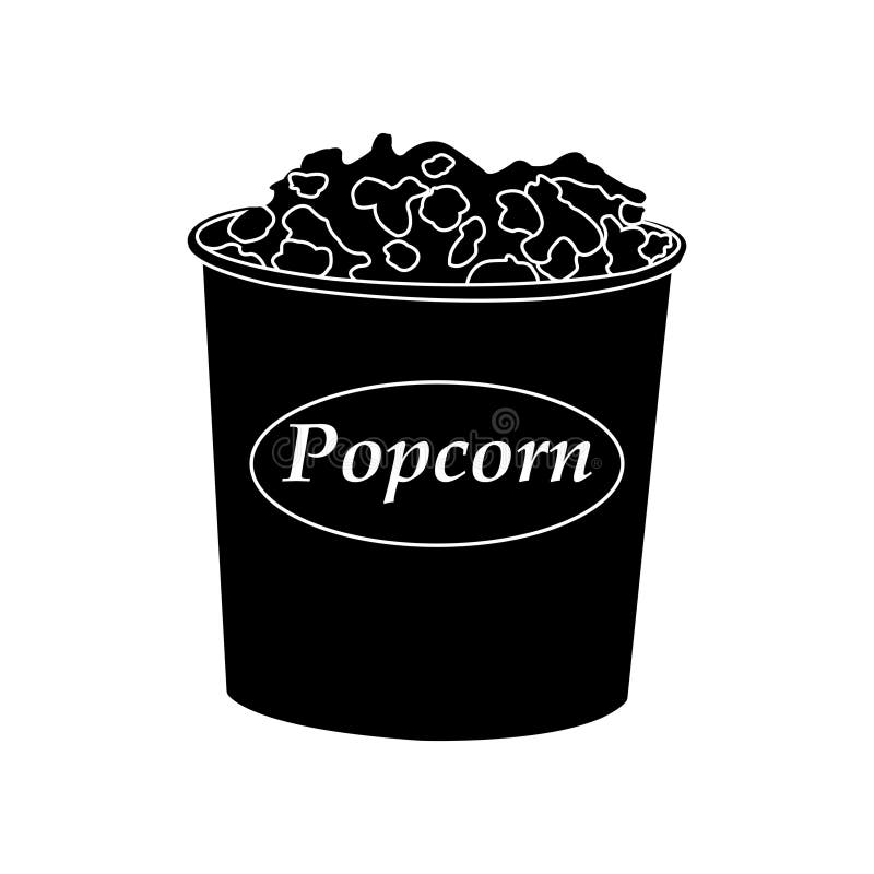 Popcorn icon design stock vector. Illustration of isolated - 323785456