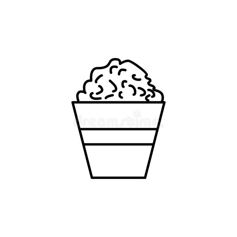 Popcorn Icon. Element of Fast Food for Mobile Concept and Web Apps Icon ...