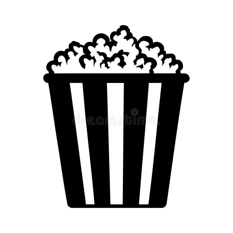 Popcorn Icon stock vector. Illustration of sign, icon - 296705829