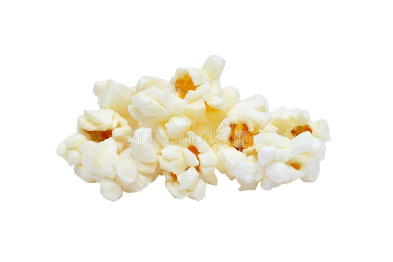 Popcorn Isolated on the White Background Stock Photo - Image of ...
