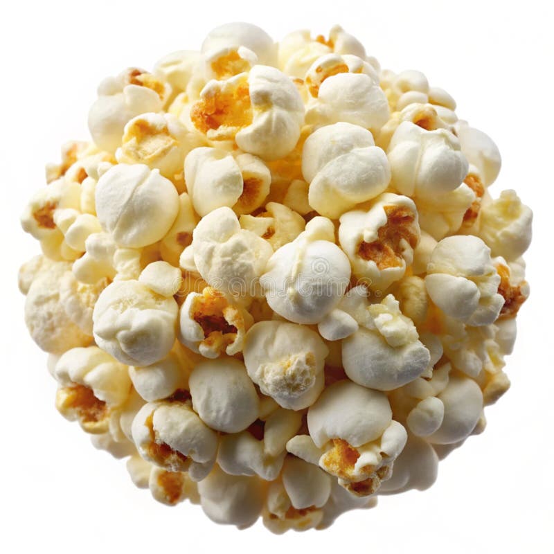Popcorn Kernel Isolated on White Stock Illustration - Illustration of ...