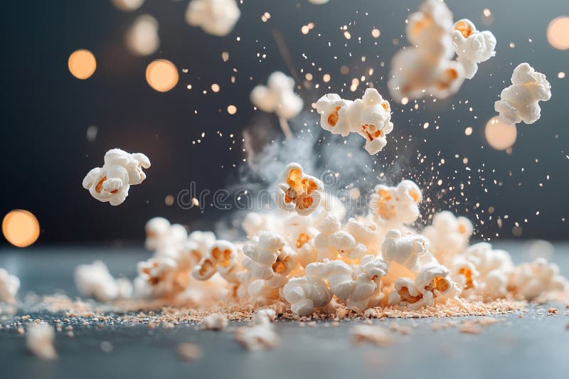 Popcorn Kernels Explode Dramatically, Scattering in Every Direction in ...