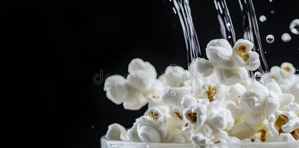 Popcorn Kernels Exploding Rapidly at a Movie Theater S Concession Stand ...