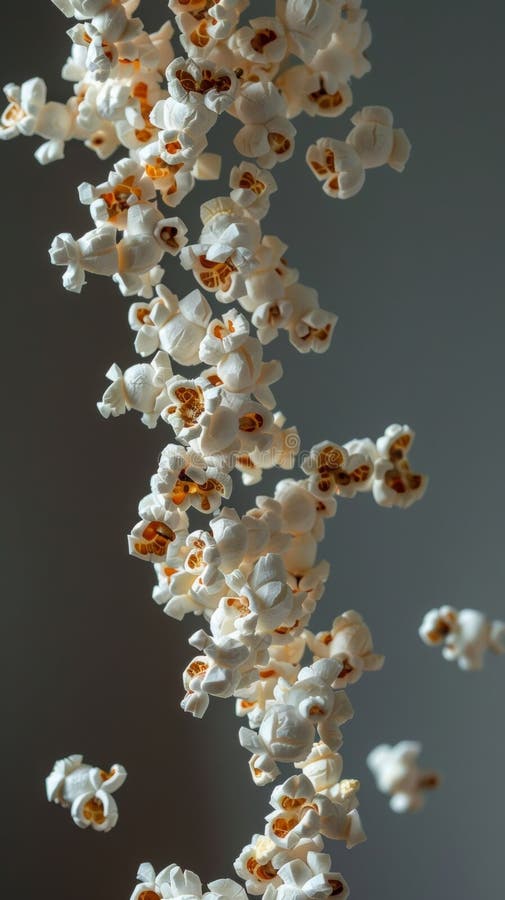 Popcorn Kernels Popping in Mid-air Stock Image - Image of motion ...