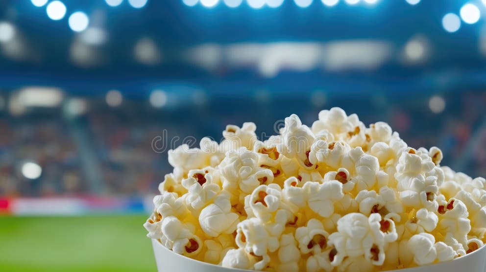 Popcorn Kernels Shining in Match Spotlight. Stock Illustration ...