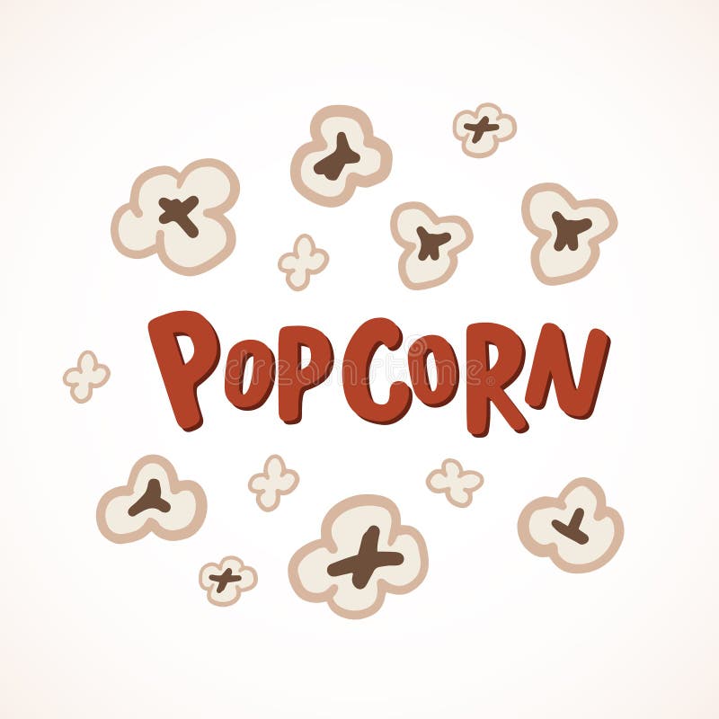 Popcorn Lettering Stock Illustrations – 465 Popcorn Lettering Stock ...