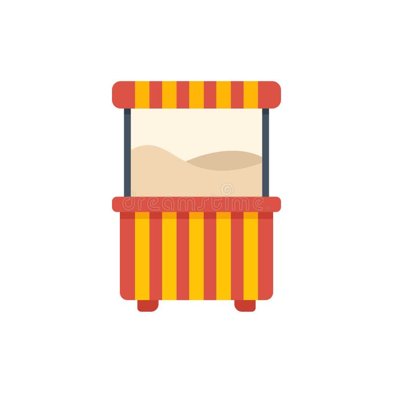 Popcorn Machine Displaying Delicious Popcorn at the Fair Stock Vector ...