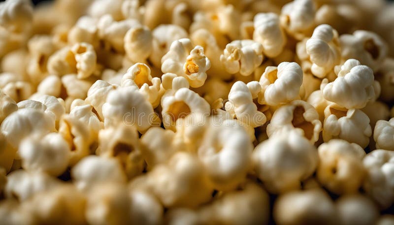 Popcorn Macro stock illustration. Illustration of texture - 348572199