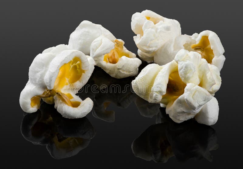 Popcorn macro stock photo. Image of tasty, black, snack - 249815722