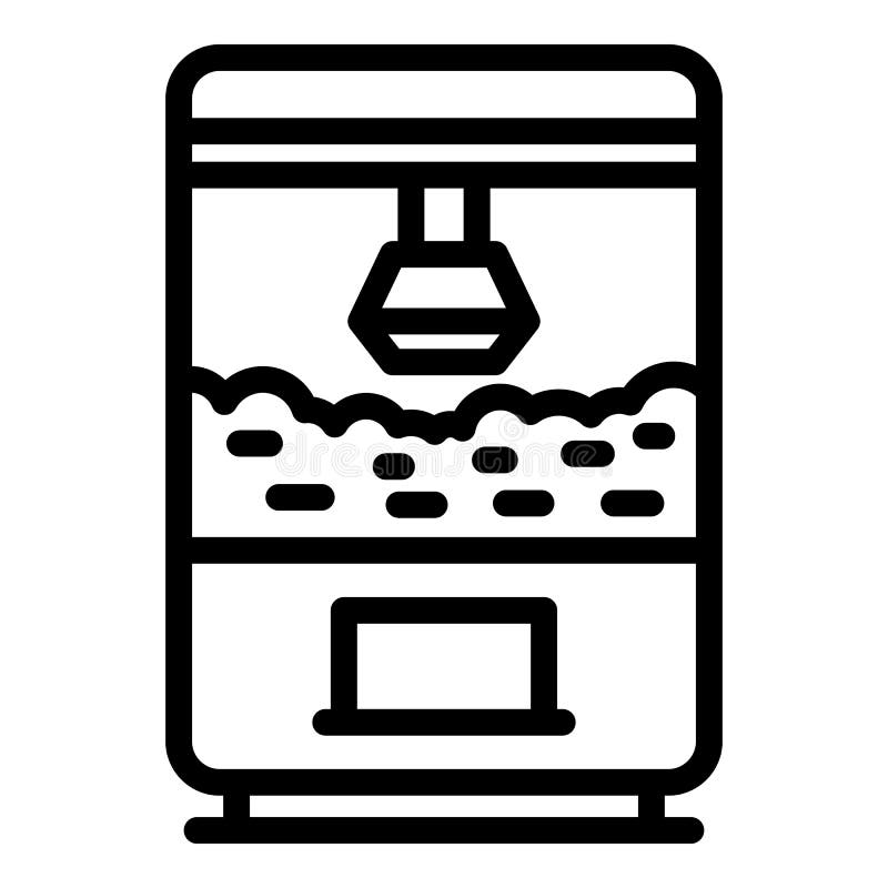 Popcorn Making Machine Icon, Outline Style Stock Vector - Illustration ...