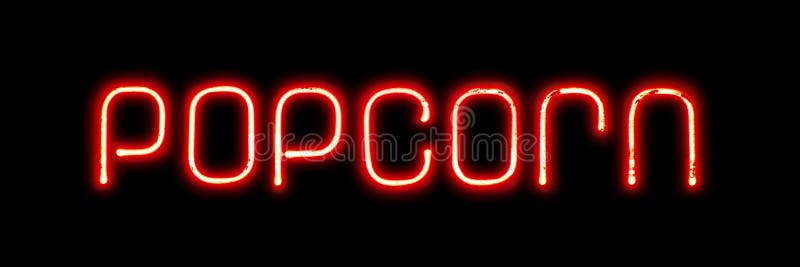 Popcorn - Neon light stock photo. Image of popcorn, food - 269569378