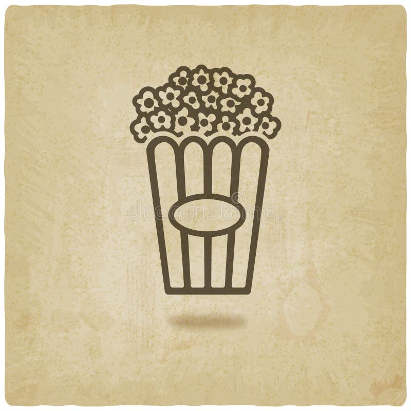 Empty Popcorn Box Vector Illustration Popcorn Icon Stock Vector ...