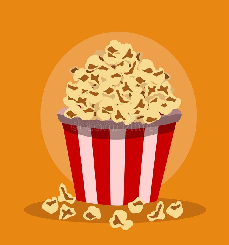 Popcorn pack design vector stock vector. Illustration of film - 275120256