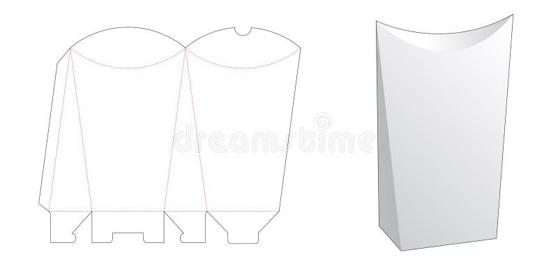 Popcorn Box Template Die Cut Stock Illustrations – 161 Popcorn Box ...