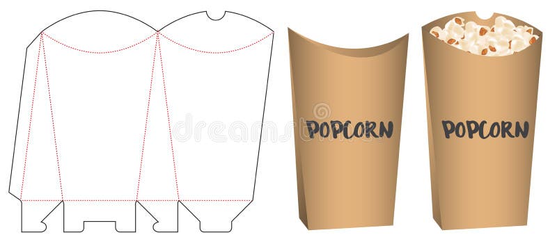 Box Packaging Die Cut Template Design. 3d Mock-up Stock Vector ...